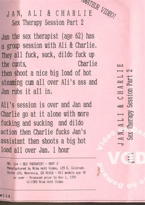 Watch Jan Ali Charlie Sex Therapy Session Part With Scenes Online Now At Freeones