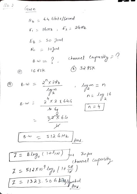 [solved] q2 given rbit 64 gbit sec of1 1 ghz f2 2 ghz ed 50 course hero