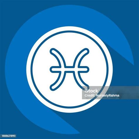 아이콘 물고기자리 별자리 기호와 관련이 있습니다 긴 그림자 스타일 심플한 디자인 편집 가능 간단한 일러스트레이션 0명에 대한 스톡 벡터 아트 및 기타 이미지 Istock