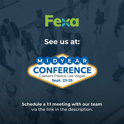 Team Fexa Will Be At The Connex Mid Year Conference On September 23 25