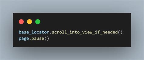 how to scroll to an element in playwright lambdatest