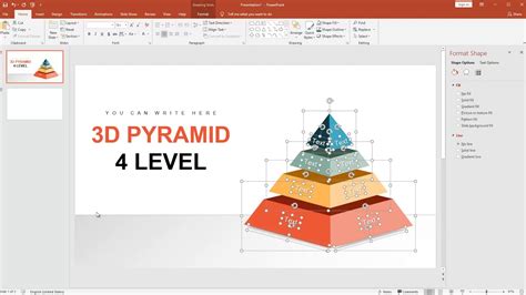 How To Create 3d Pyramid Chart In Powerpoint Presentation Youtube
