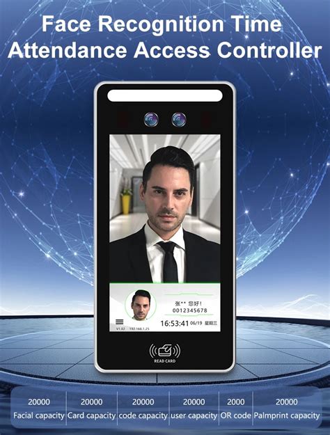 5in Tcp Ip Wifi Biometric Time Attendance System Palmprint Scanner Face