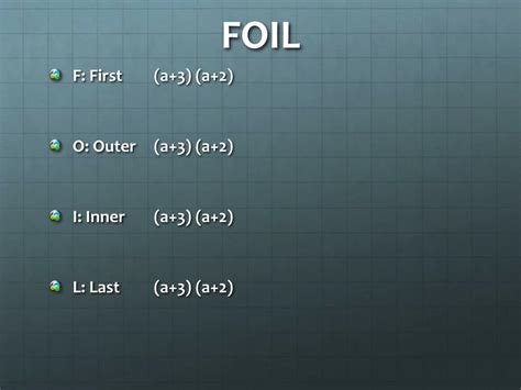 Ppt The Quadratic Formula And Foil Powerpoint Presentation Free Download Id 3763582