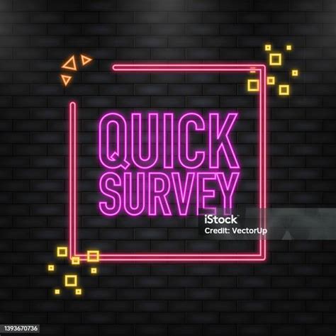 흰색 배경에 3d 스타일의 빠른 설문 조사 메가폰 배너 벡터 일러스트 레이 션 개념에 대한 스톡 벡터 아트 및 기타 이미지 개념 개발 검사 보기 Istock