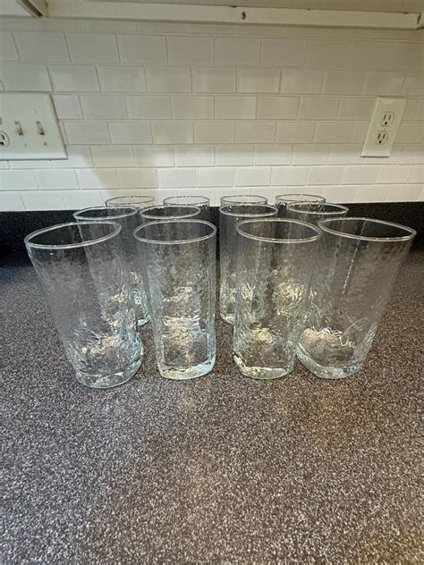 12 Tall Drinking Glasses