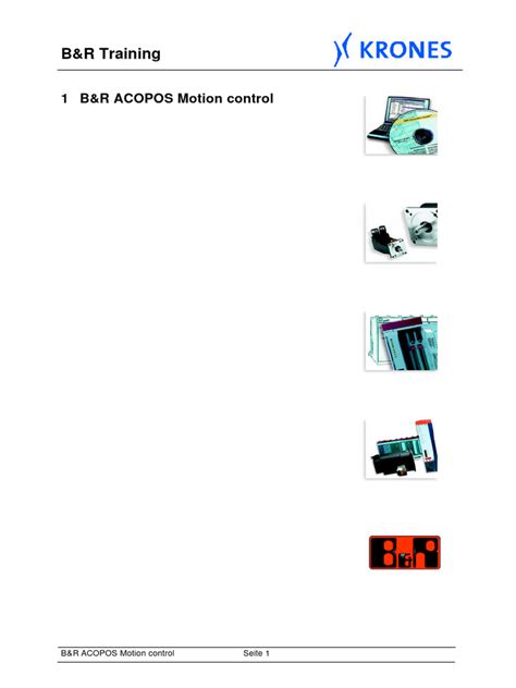 Acopos Bandr Training Control Motion Pdf Electric Motor Power Supply