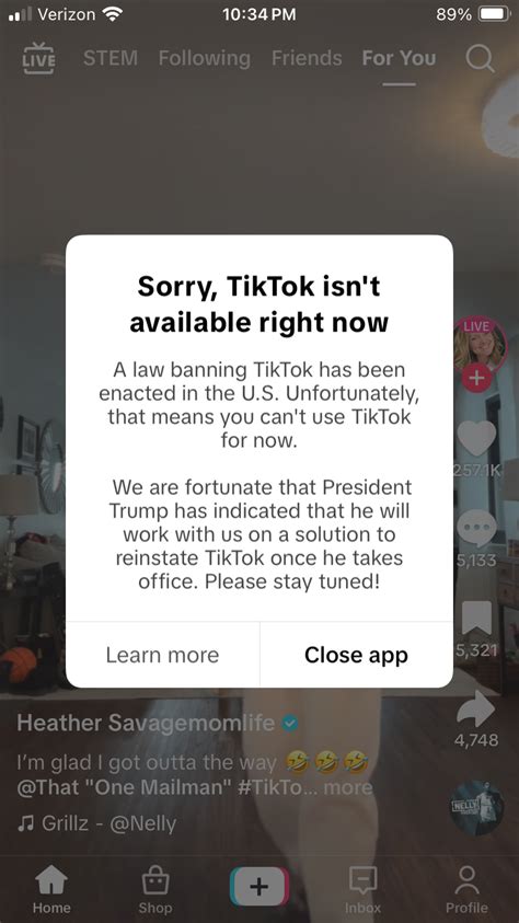 Why Did Tiktok Go Dark Us Law Bans App Which Shuts Down For Users