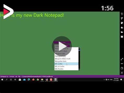 Dark Notepad In Wpf Csharp Desktop Application Output Demonstration Only Dideo