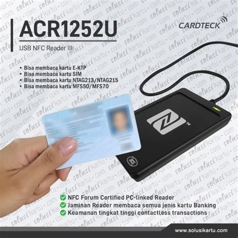 Jual Acr1252u Usb Nfc Reader Iii Nfc Certified Forum Reader Rfid 1 Sam Slot Shopee Indonesia