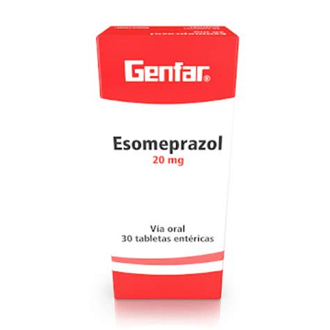 Esomeprazol 20 Mg Caja X 30 Tabletas Genfar Axalotiene