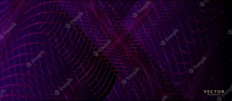 Premium Vector Dark Background Modern Purple Blue Gradient Flowing
