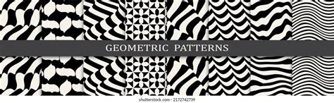 Abstract Weaves Seamless Background Pattern Set Stock Vector Royalty Free 2172553827