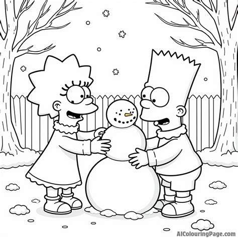 Free Simpsons Coloring Pages Print In 60 Seconds Ai Colouring Page