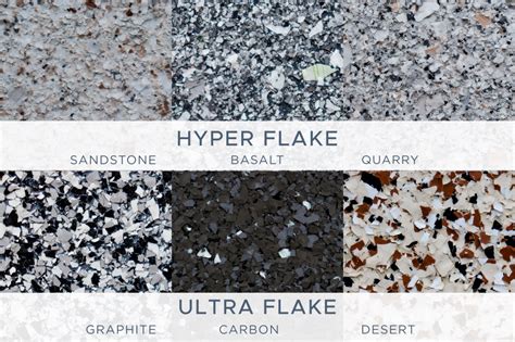 Epoxy Flooring Flake Options