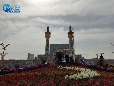 گل‌آرایی زیبای حرم مطهر امام مهربانی‌ها در آستانه سال نو ایمنا