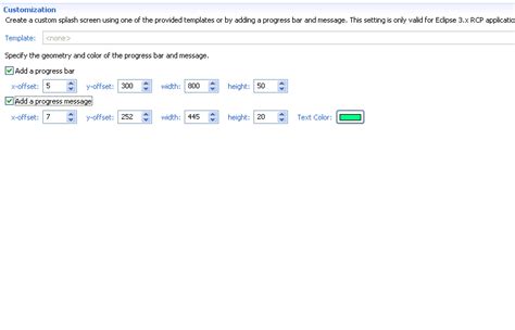 Java Eclipse E4 Adding Progress Bar To Splash Image Stack Overflow