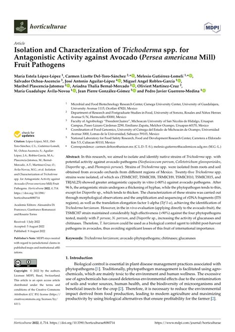Pdf Isolation And Characterization Of Trichoderma Spp For Antagonistic Activity Against