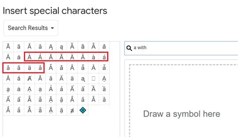 Type A with Accent À Á Â Ã Ä Å or à á â ã ä å