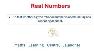 To Test Decimal Representation Of Rational Numbers Pdf