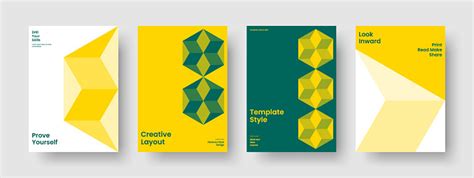 기하학적 책 표지 레이아웃입니다 창의적인 포스터 디자인 현대 브로셔 템플릿입니다 보고서 배경 기치 비즈니스 프레젠테이션 전단