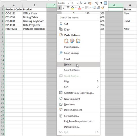 Easy Ways To Remove Blank Columns In Excel