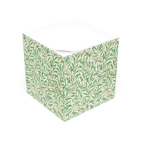 Tropical Greenery Note Cube Pretty Botanical Vines Memo Cube Sticky Notepad Cube Note Block