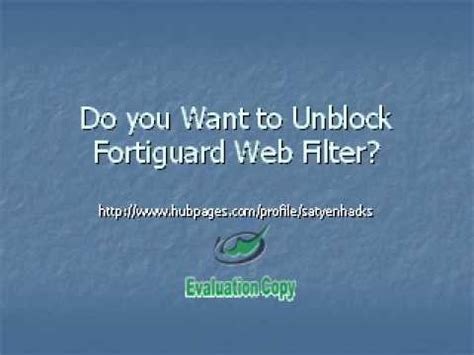How To Bypass Fortiguard Web Filtering Unblock Fortinet YouTube