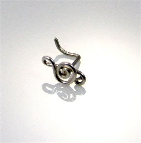 Treble Clef Nose Ring By Melissawoods On Etsy