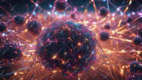 Premium Photo Abstract Technology Concept Network Connection Structure With Particlesgenerative Ai