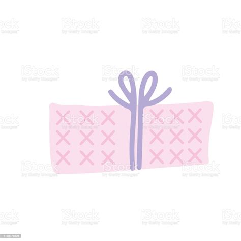 한 손으로 그린 새해와 Xmas 선물 상자 인사말 카드 포스터 스티커 및 계절 디자인낙서 벡터 일러스트레이션 흰색 배경에 격리 12월에 대한 스톡 벡터 아트 및 기타 이미지