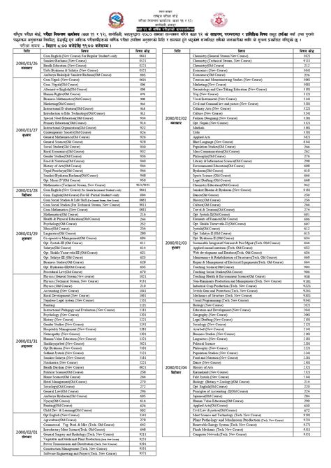 Class 12 Exam Routine 2079 2080 National Examinations Board Neb Nepali Educate