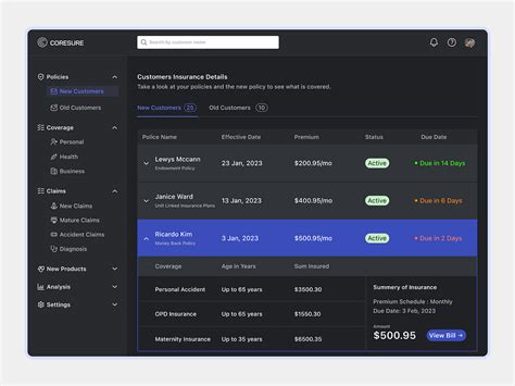 Insurance Dashboard Designs Themes Templates And Downloadable Graphic