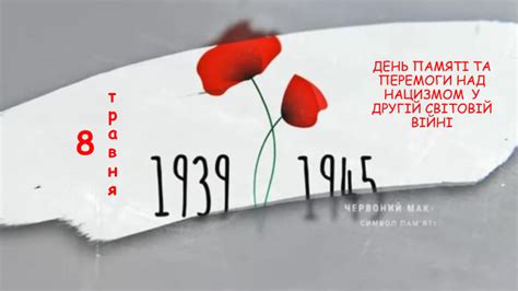 День Памяті та Перемоги над нацизмом у Другій світовій війні 1939 1945 рр