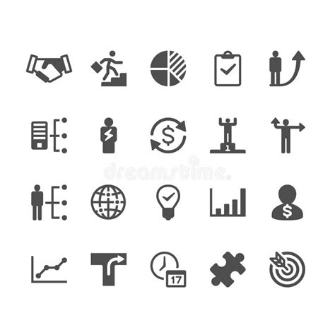 Time Management Outline Icon Set Stock Vector Illustration Of Outline Clipboard 132831265