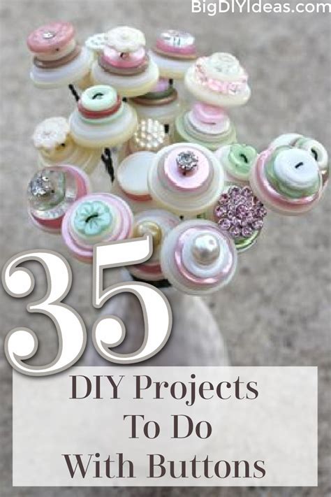 35 Diy Projects To Do With Buttons Buttons Crafts Diy Button Crafts Button Art Projects