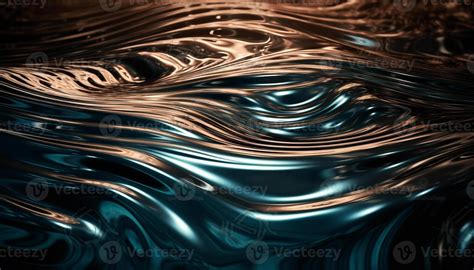 Smooth Metallic Wave Pattern Reflects Futuristic Elegance Generated By