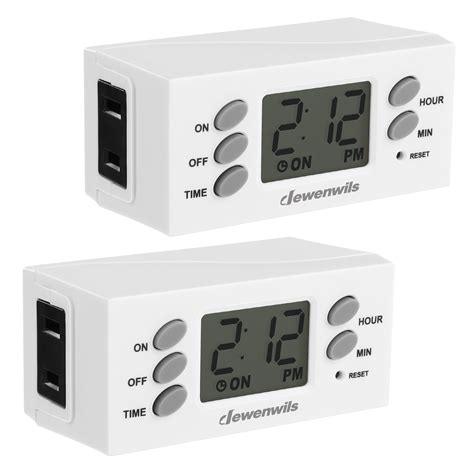 Dewenwils 24 Hour Outlet Timer 125v 15a 1000w Timers For Electrical