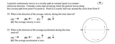 A Particle Continuously Moves In A Circular Path Constant Speed In A