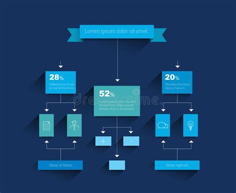Flowchart Infographics Scheme Workflow Diagram Stock Illustration