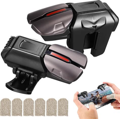 Mikikit Phone Triggers For Gaming Gaming Triggers 1 Pair Auxiliary Button Phone