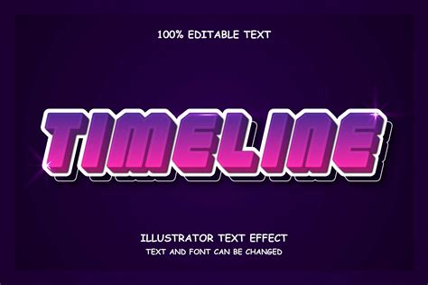 Timeline Text Effect Graphic By 4gladiator Studio44 Creative Fabrica
