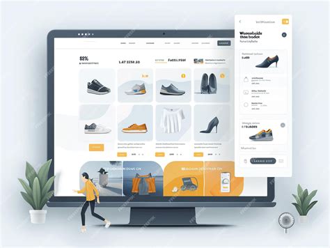 A Prototype Of An Ecommerce Website Homepage Complete With Featured Products Promotional Banners