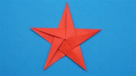 Как сделать Звезду из бумаги Пятиконечную Оригами Звездочка без клея своими руками Смотреть