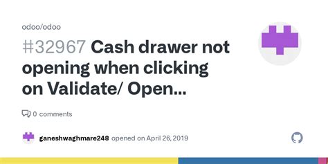 Cash Drawer Not Opening When Clicking On Validate Open Cashbox Button · Issue 32967 · Odoo