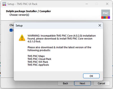 Unable To Install Latest Version Of Fnc Ui Pack Tms Fnc Ui Pack Tms Support Center