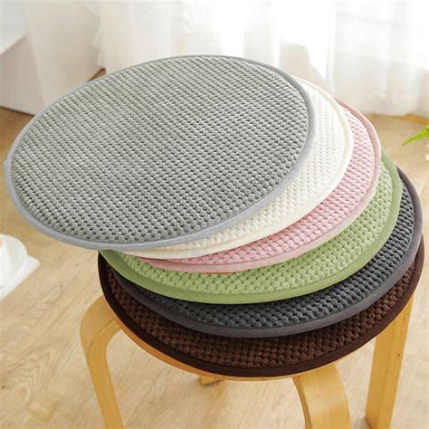Sucada Set Of 2 Round Small Stool Cushion Non Slipround Seat Pad Mat