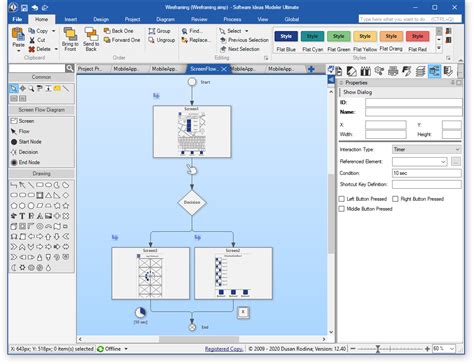 Screen Flow Diagram Wireframing Software Ideas Modeler