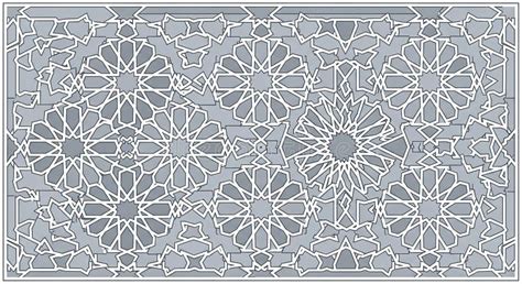 Monochromatic Grey Islamic Geometric Star Patterns And Tessellations