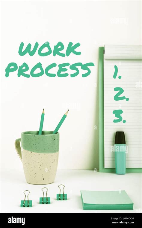 Conceptual Display Work Process Business Approach Standard Procedures